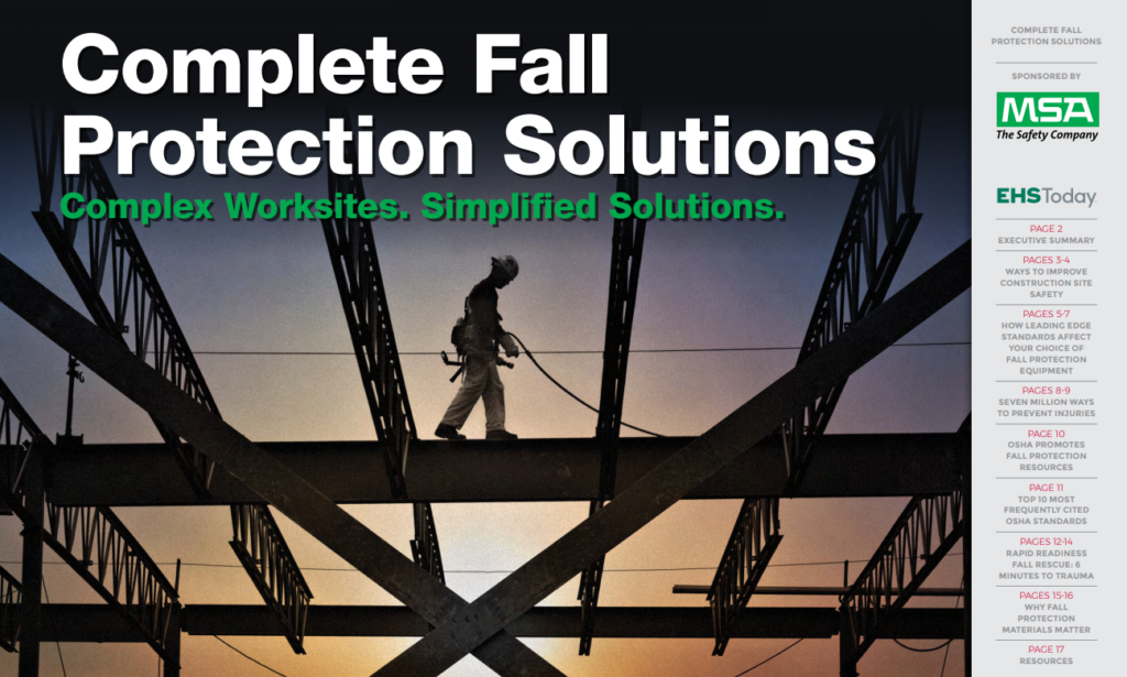Complete Fall Protection Solutions - EHS Today eBook - Spotlight on ...